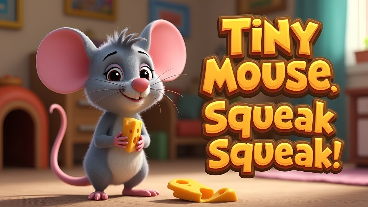 Tiny Mouse, Squeak Squeak! | Fun Kids Song & Nursery Rhyme - YouTube