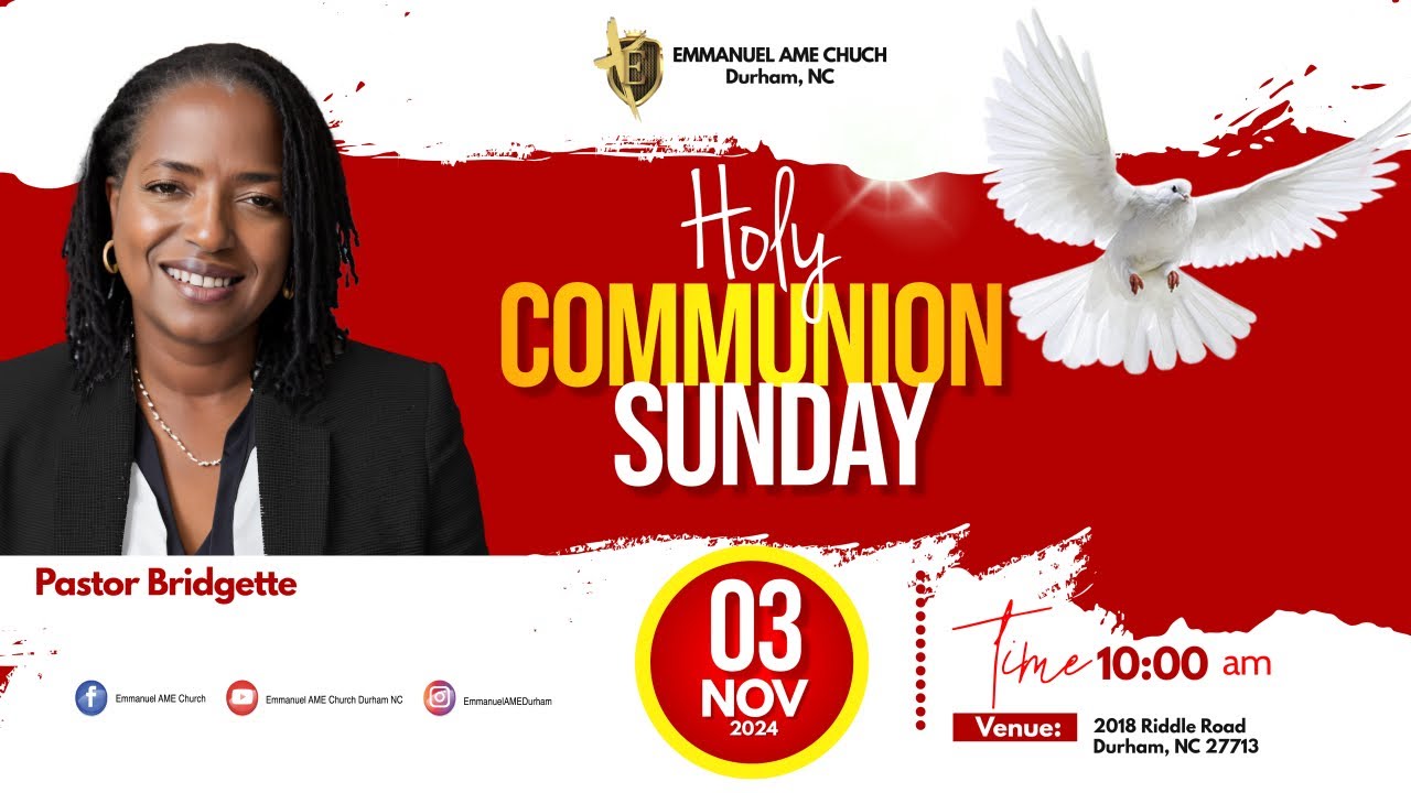 First Sunday Worship - Nov. 3, 2024 Pastor Bridgette - Emmanuel AME ...
