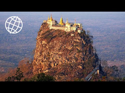 Popa Taung Kalat, Myanmar  [Amazing Places 4K]
