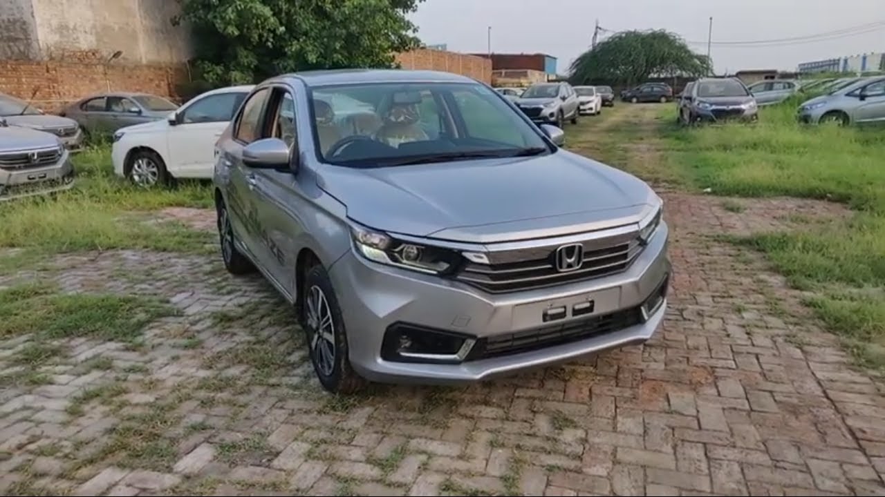 New Honda Amaze Facelift Silver Colour (VX Variant) Walkaround ...