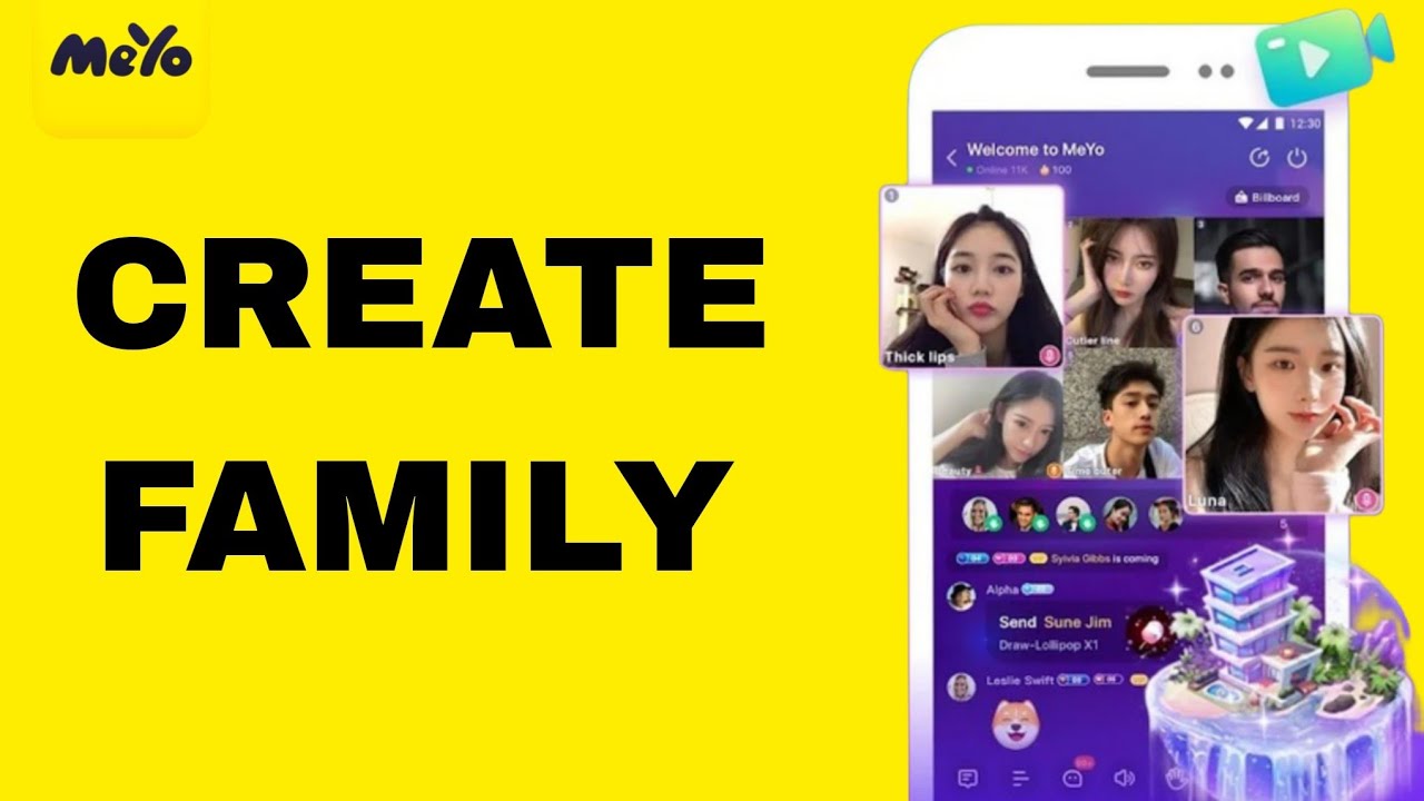 How To Create Family On Meyo App - YouTube