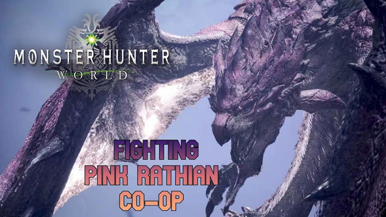 Monster Hunter World / Fighting Pink Rathian / CO-OP With Friends / PC ...