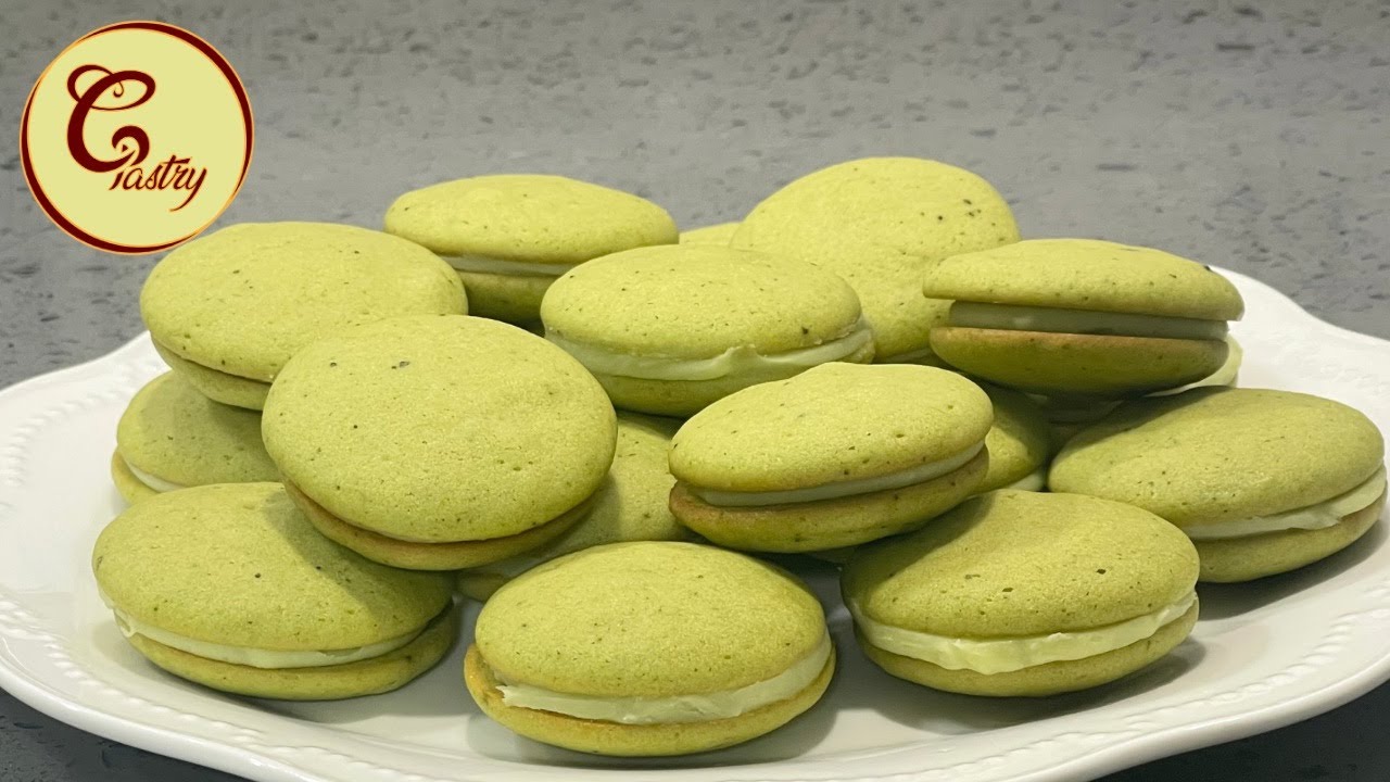 Matcha Cookies filled with Chocolate Ganache, Matcha Sandwich Cookie ...