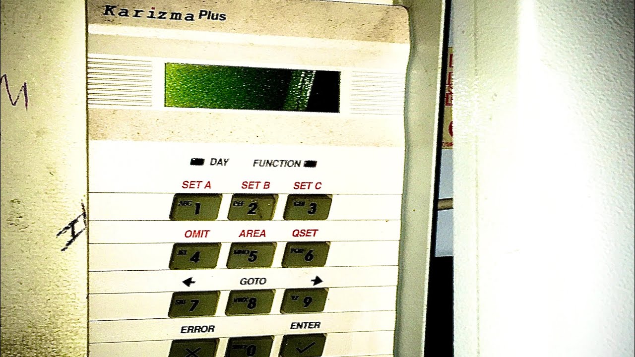 ADE Karizma Plus Intruder Alarm Panel - YouTube