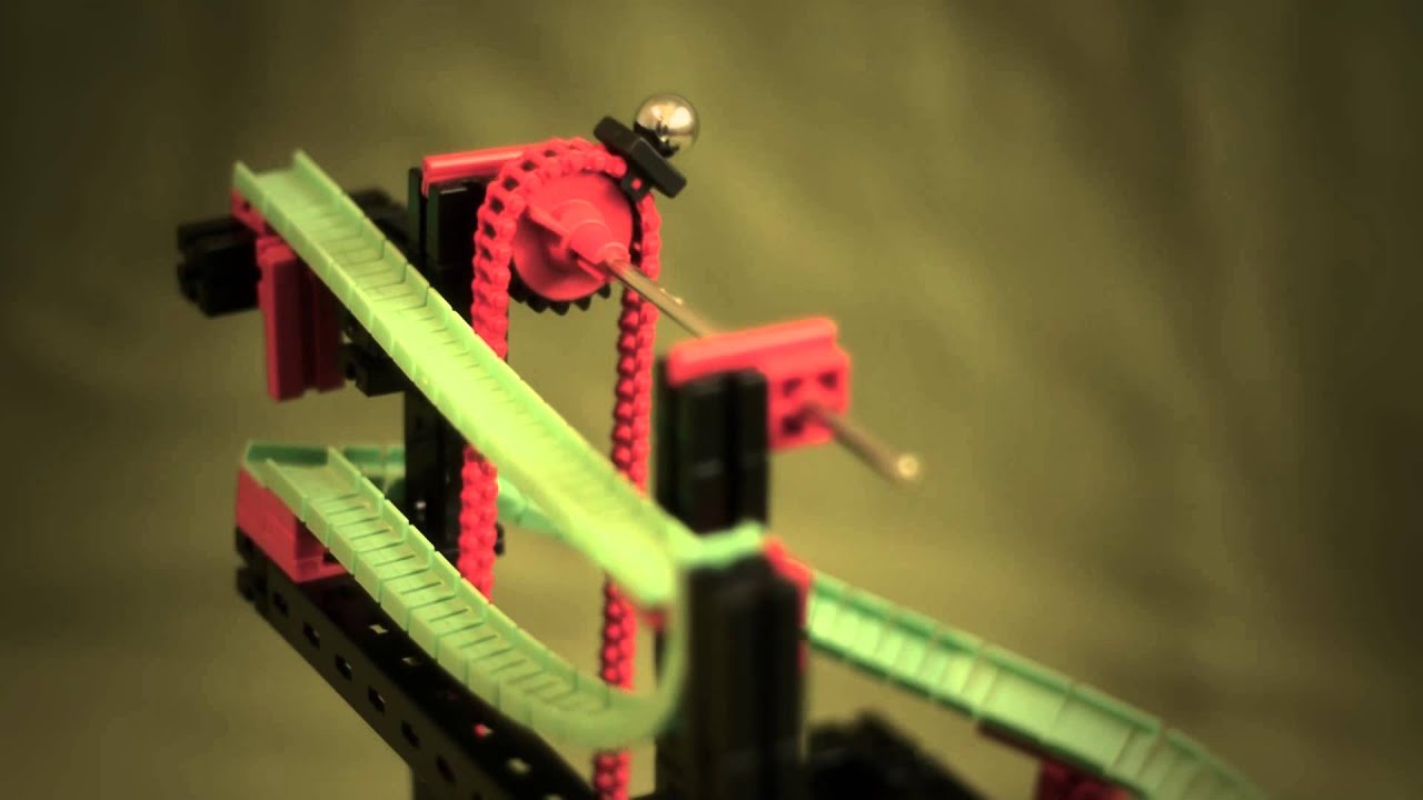 Fischertechnik Dynamic: Marble run with funnel - YouTube