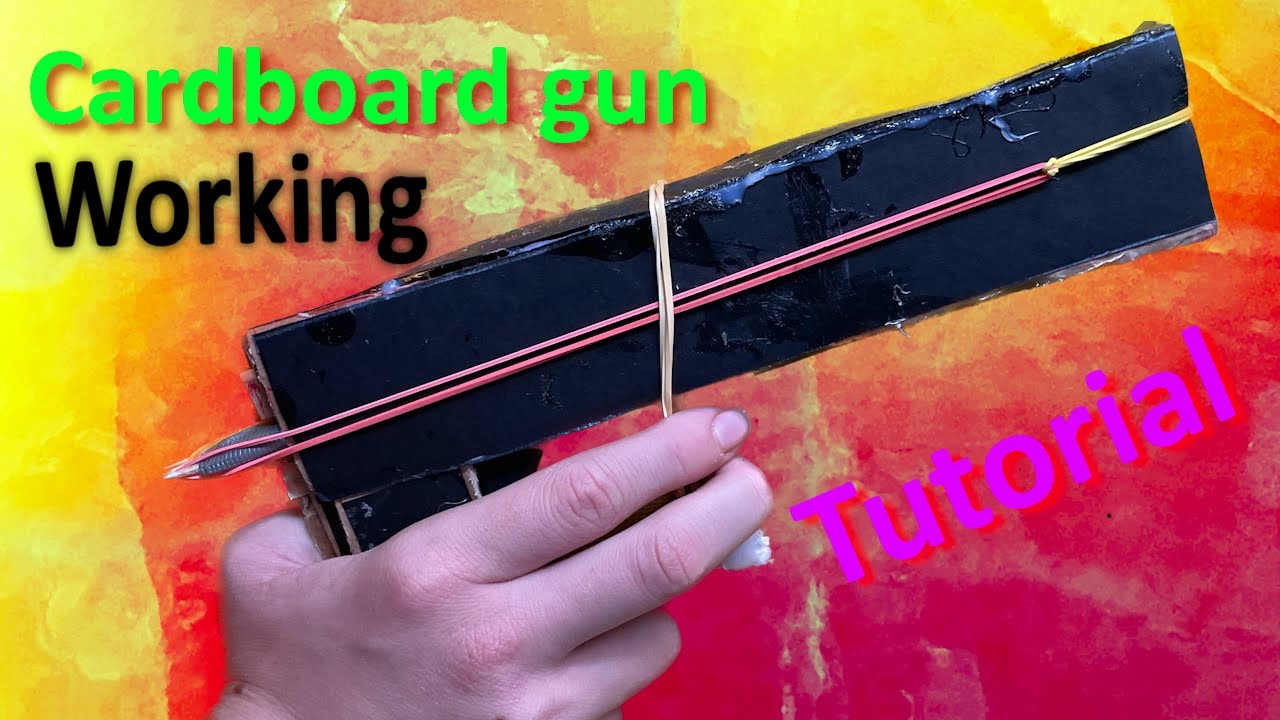 Cardboard gun tutorial - YouTube