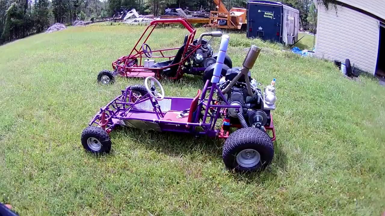 670cc predator go kart x2 - YouTube