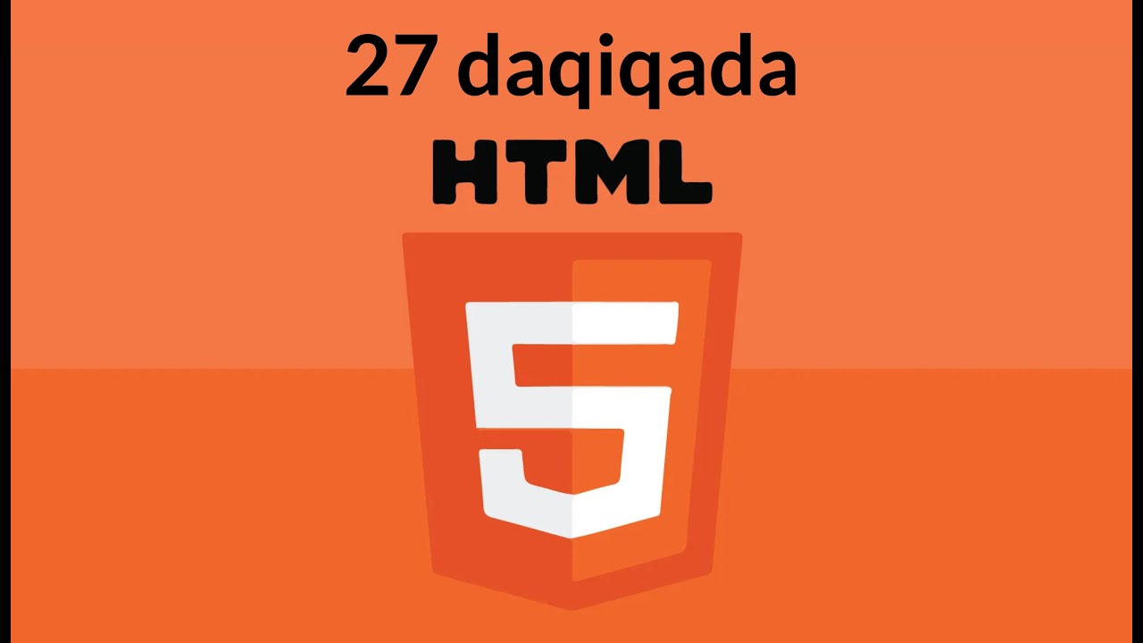 HTML 27 daqiqada - YouTube