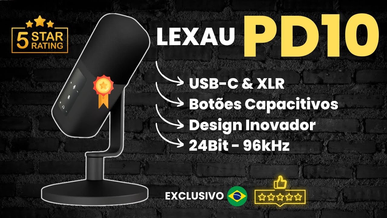 Lexau PD10 - Unboxing e Teste do Microfone Dinâmico PD10 - YouTube