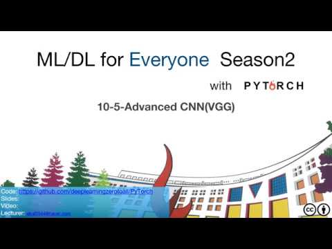 [PyTorch] Lab-10-5 Advance CNN(VGG) - YouTube