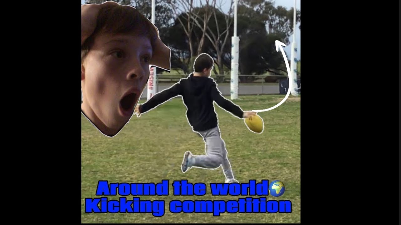 AFL Kicking Competition (Around The World) - YouTube