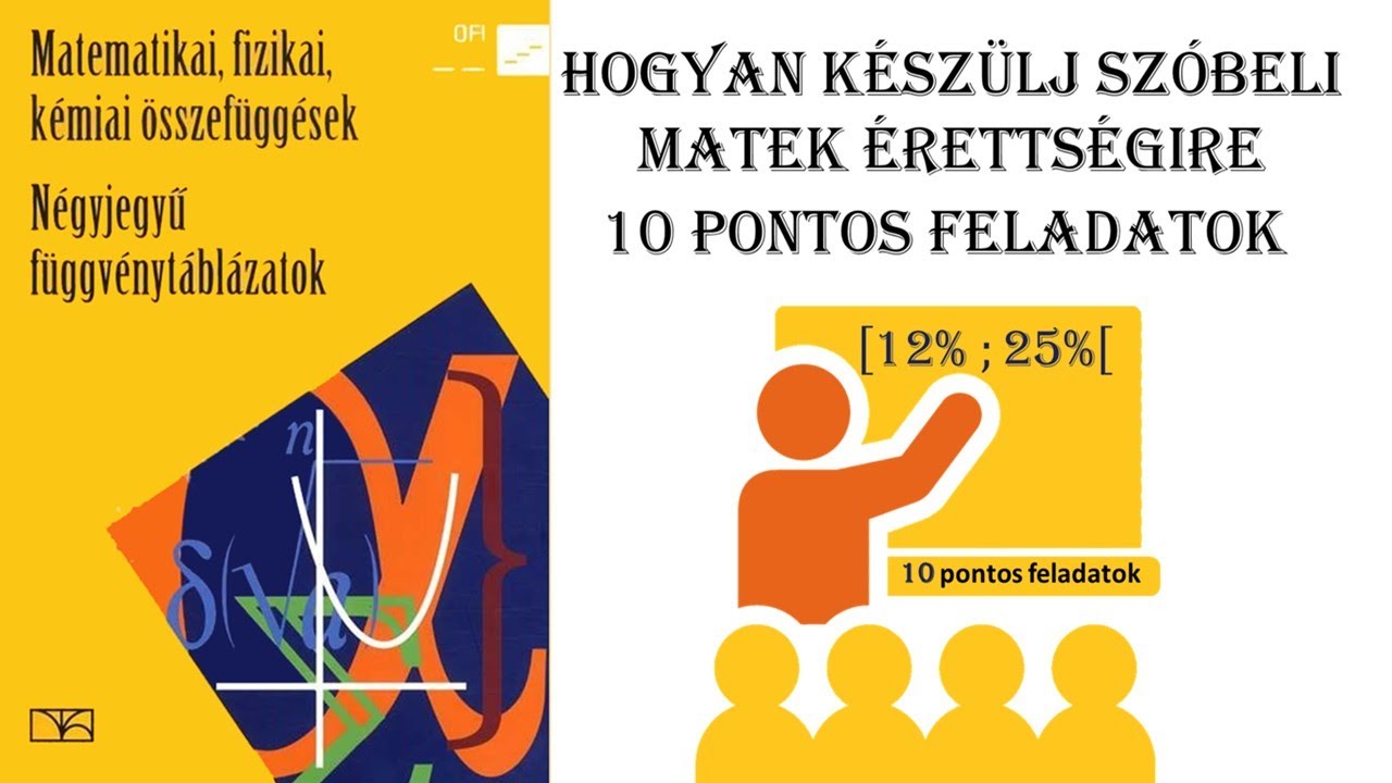 Hogyan készülj szóbeli matek érettségire 10 pontos mintafeladatok - YouTube