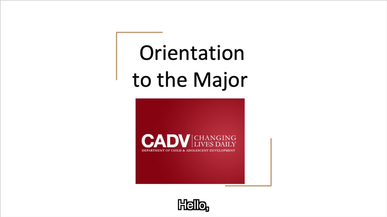 Orientation to CADV - YouTube