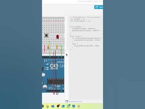 Arduino-Shorts. Led y pulsador #electronica #diy #arduino #led - YouTube