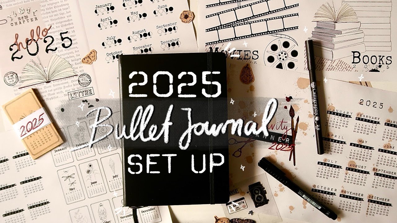 Plan with me for 2025 • Starting a new Bullet Journal • easy 2025 ...