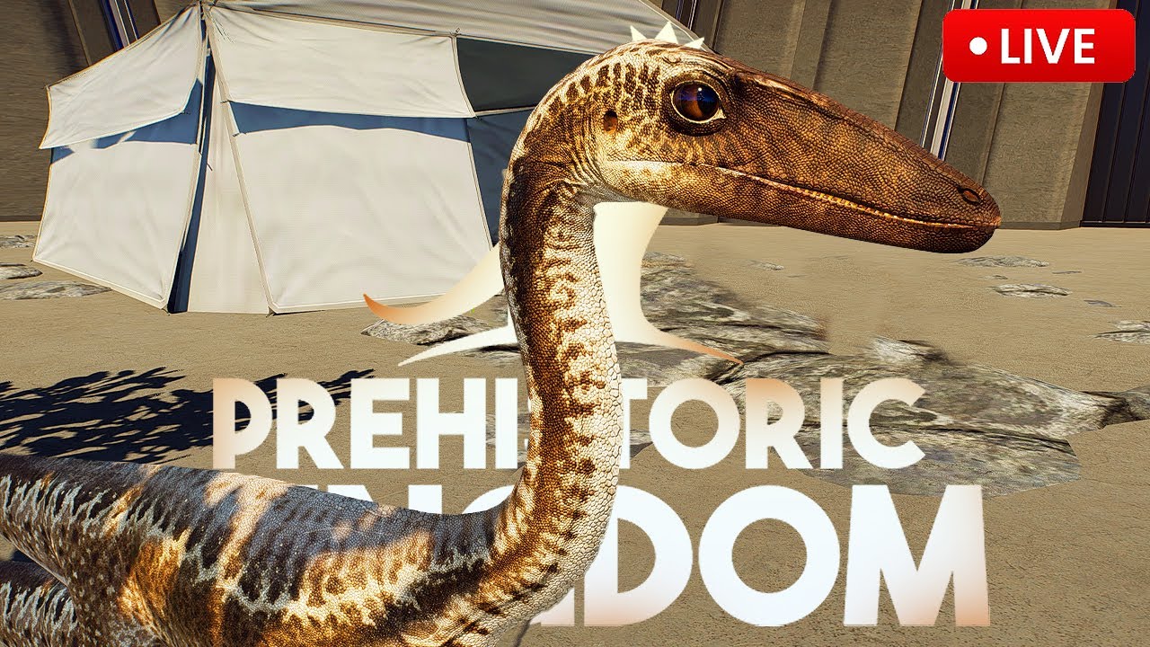 Prehistoric Kingdom LIVE! Dinosaurs In Our Dinosaur Park!? - Live Build ...