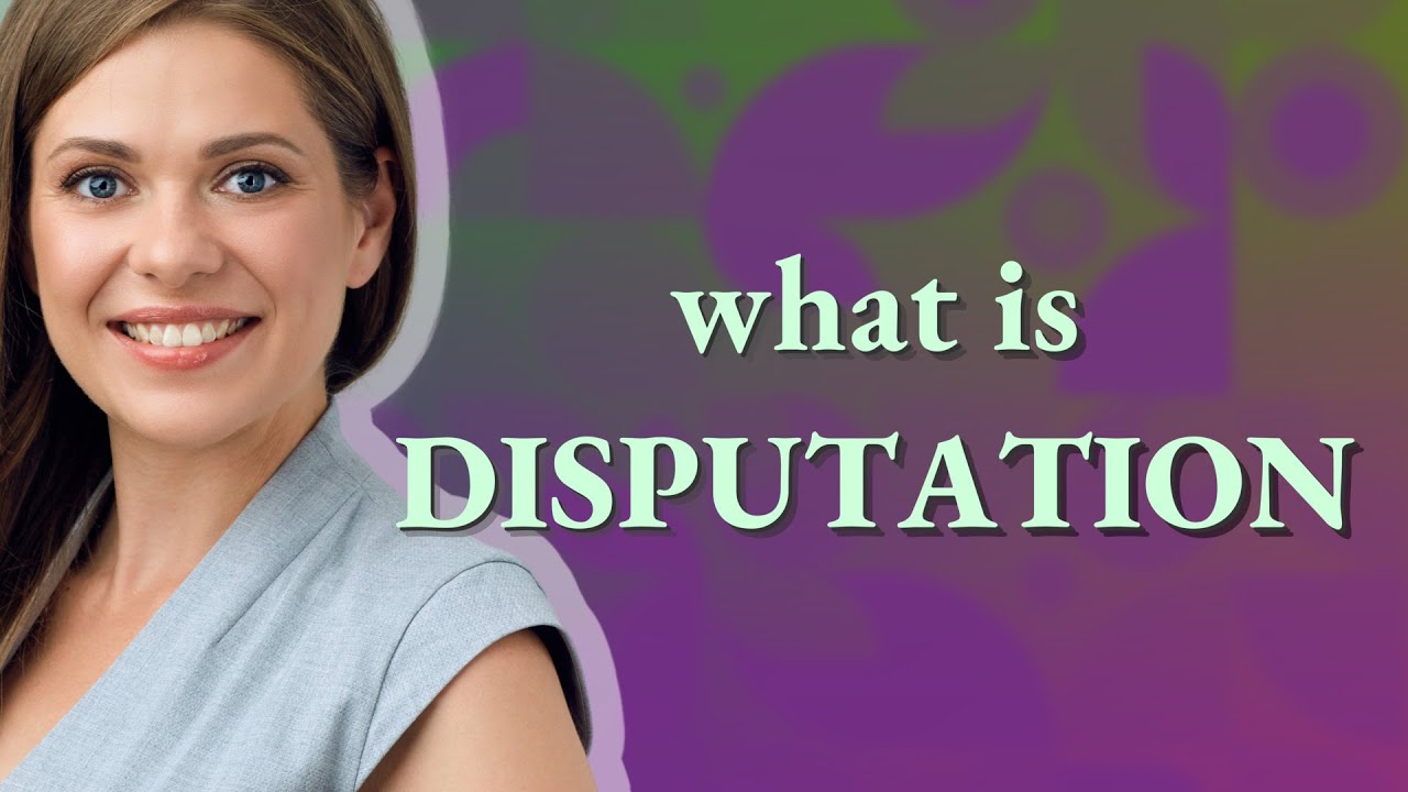 Disputation | meaning of Disputation - YouTube