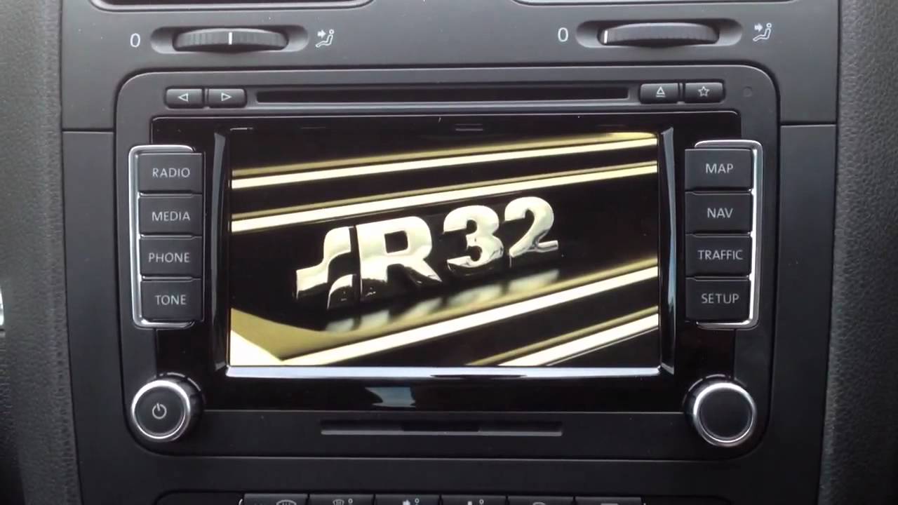 Rns510 how to change boot logo R32 to Gti logo - YouTube