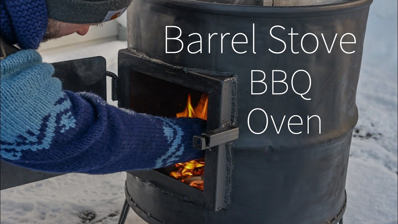 Barrel Stove, Secret BBQ Hatch | Handmade and Unique - YouTube