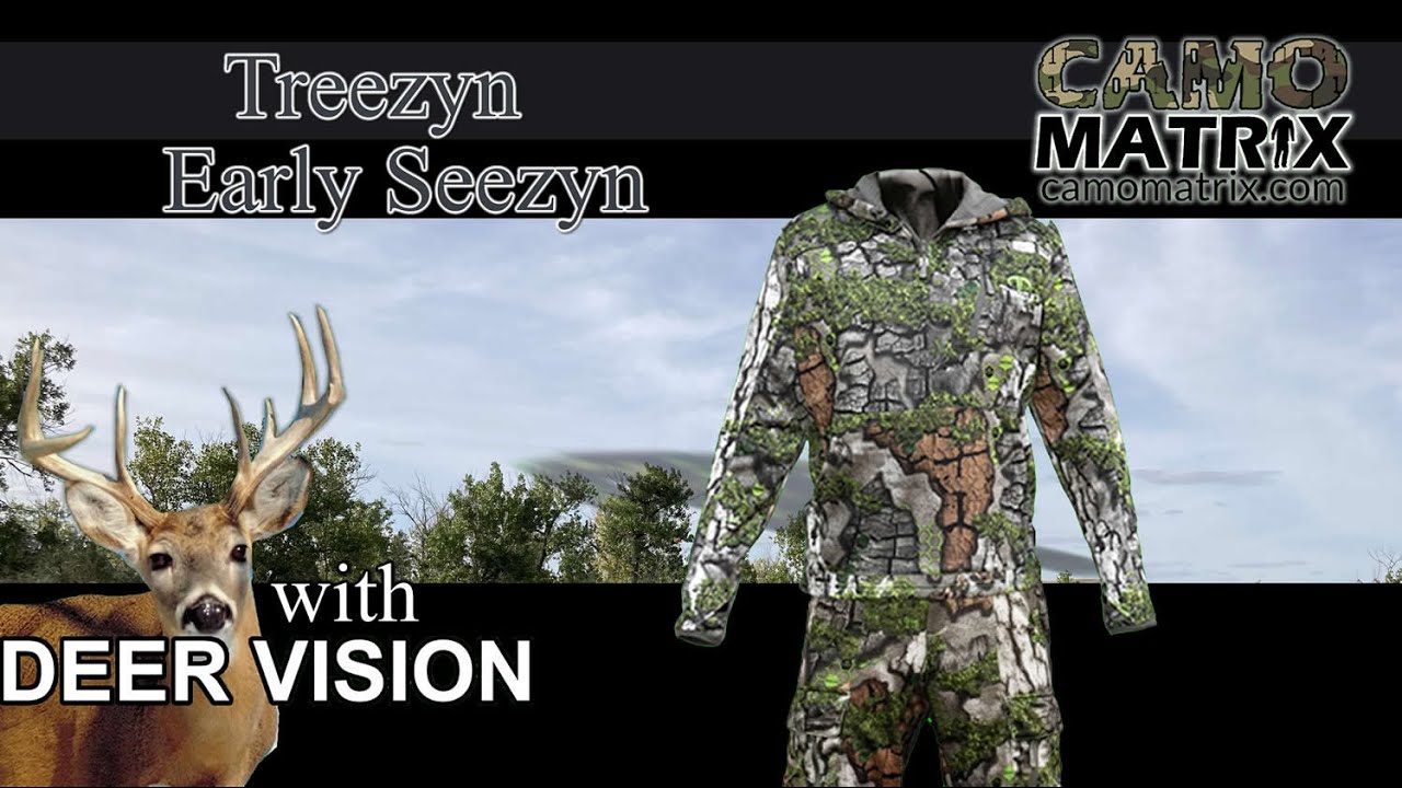 Treezyn Early Seezyn with Simulated Deer Vision on 14 Backgrounds. Find ...