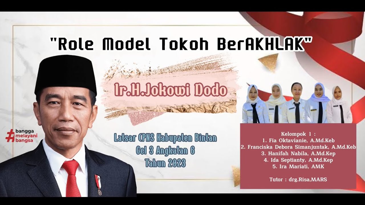 Video Role Model Tokoh ASN BerAKHLAK-Jokowi Dodo I Latsar CPNS Tahun ...
