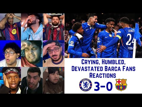 Humbled, Devastated and Crying Barca Fans Reactions to CHELSEA 3-0 BARCELONA | Champions League GW 5