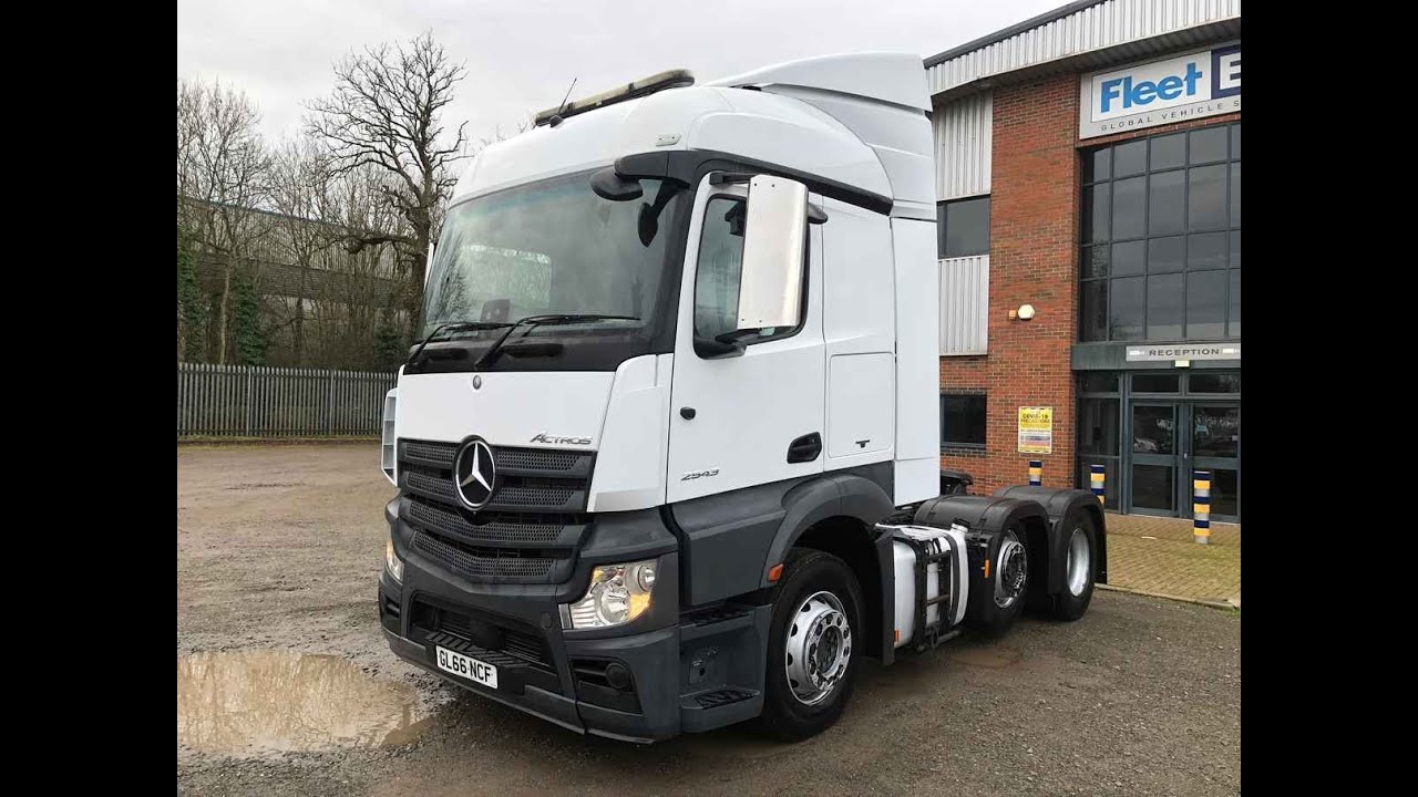 MERCEDES ACTROS 2543 *EURO 6* 6X2 TRACTOR UNIT 2016 - GL66 NCF - YouTube