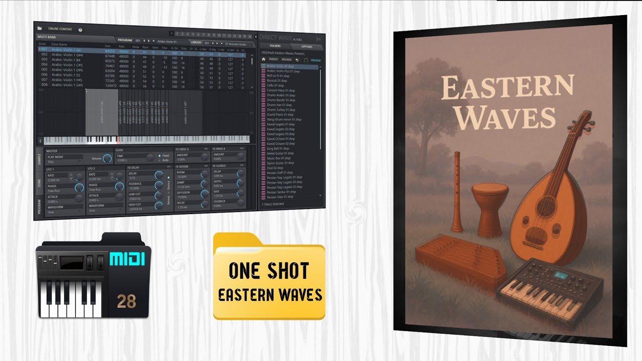 #DirectWave Pack Eastern Waves Presets #One_Shot-Pack - YouTube