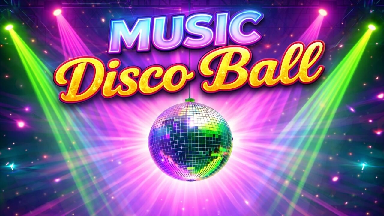 Disco Ball Video with Music | Colorful Party Lights for Room - YouTube