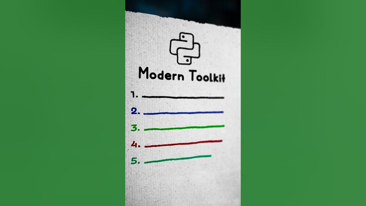 The Python Modern Toolkit 💻 #developer #python #softwareengineer #code #technology - YouTube