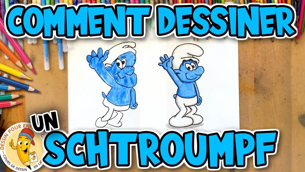 Comment dessiner un SCHTROUMPF étape par étape - YouTube