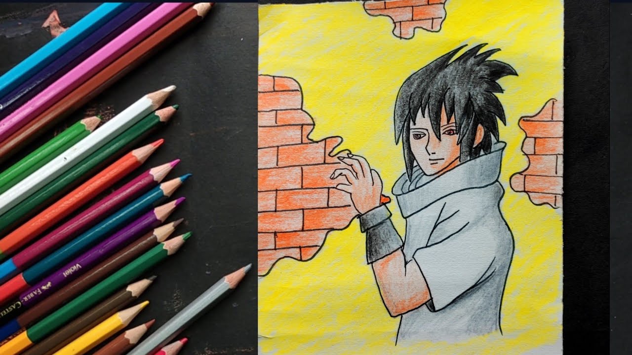 how to draw sasuke_ easy draw sasuke @kbnepali9173 @kbnartcraft - YouTube