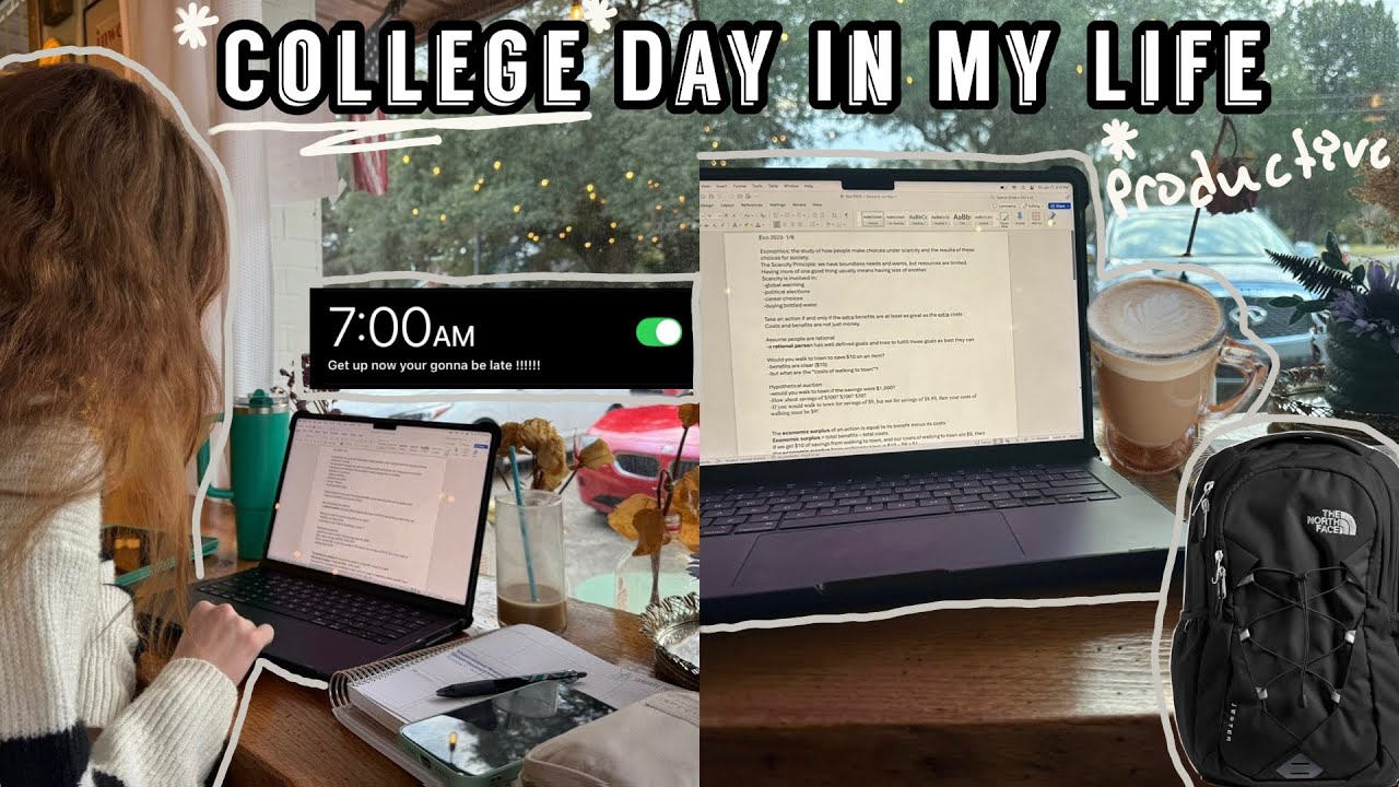 Day In The Life Of A College Student!📚 *skipping classes?!, meetings ...
