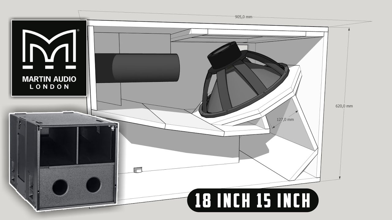PLAN Skema Box MARTIN WMX Horn Subwoofer 18 Inch 15 Inch - YouTube
