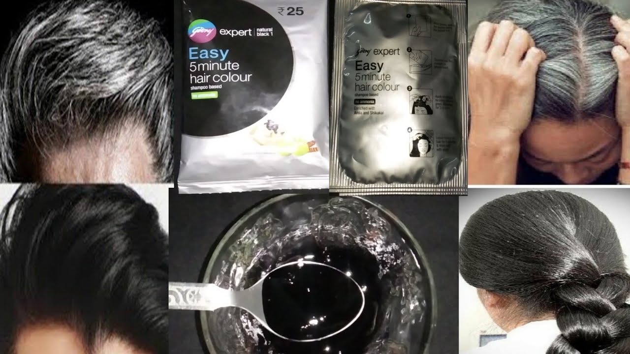 Godrej Expert Easy Shampoo Hair Colour, 5 minute Hair colour - YouTube
