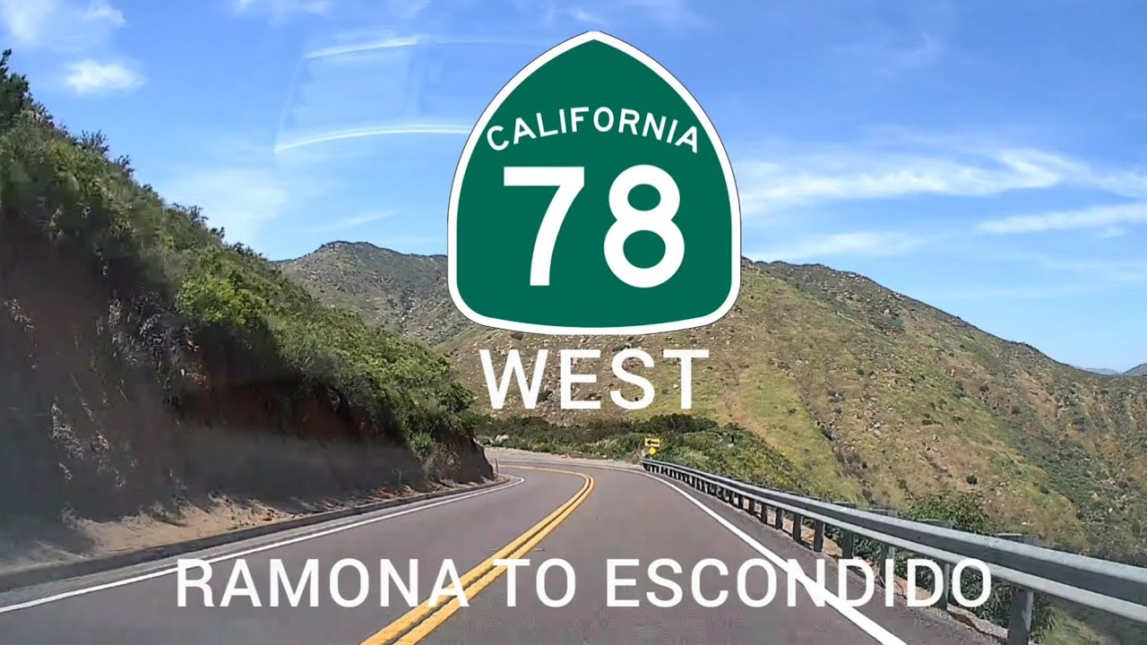 Highway 78 West | Ramona to Escondido - YouTube