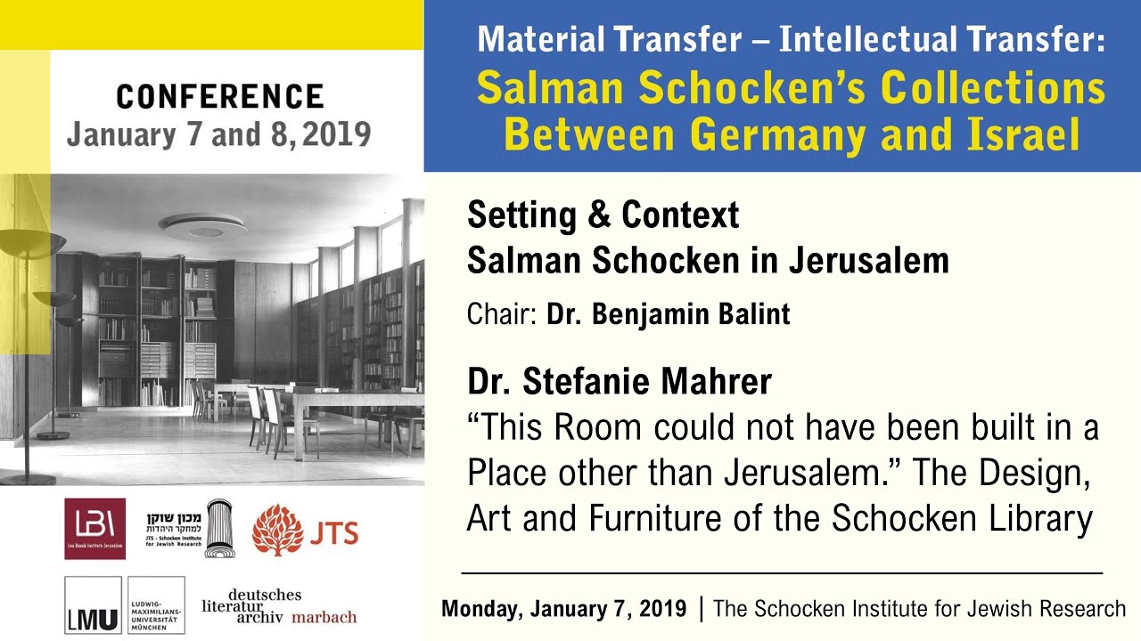 Dr. Stefanie Mahrer – The Design, Art and Furniture of the Schocken ...