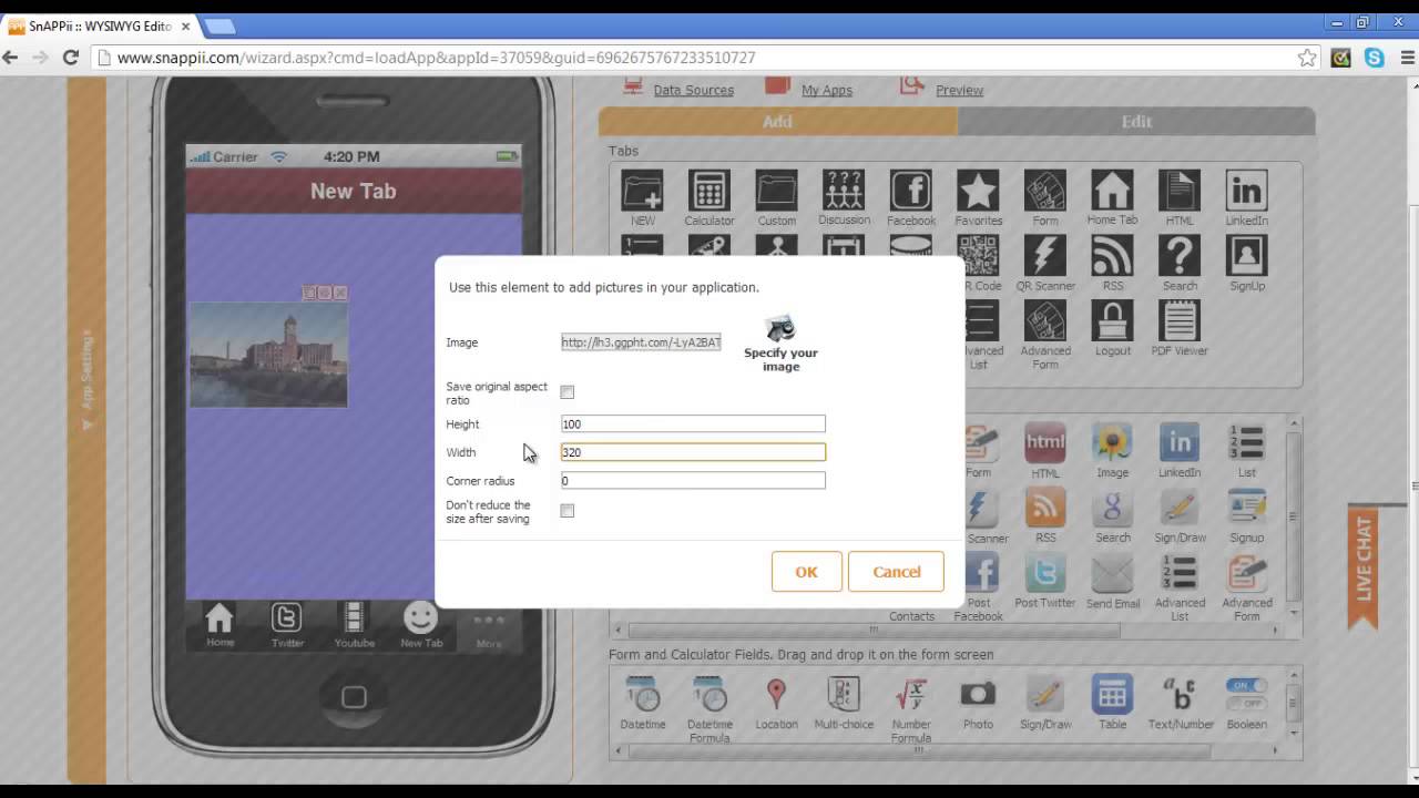 Snappii Image Button - YouTube