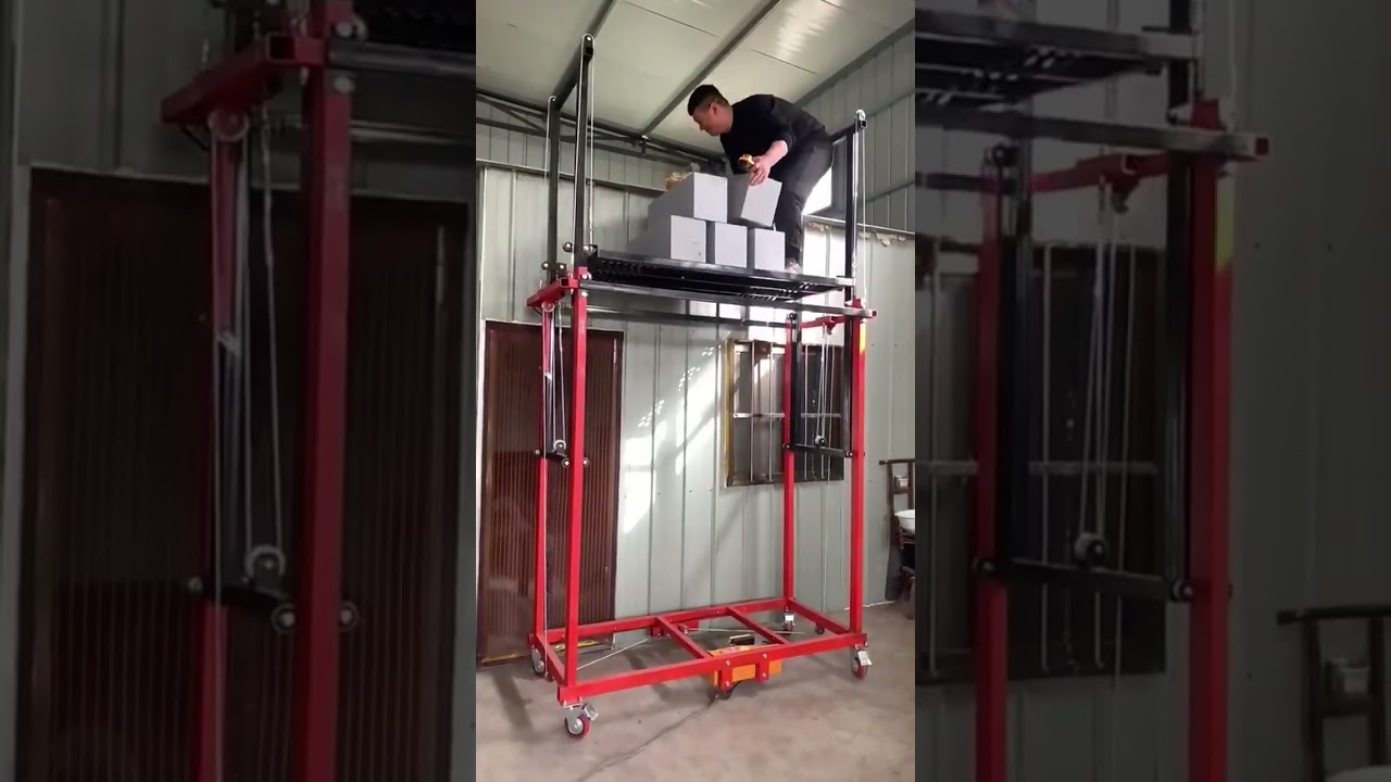 Motorized scaffolding, electric scaffolding system - YouTube