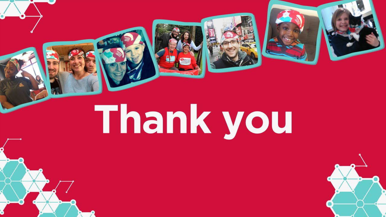 Thank you! Brain Tumour Awareness Month 2016 - YouTube
