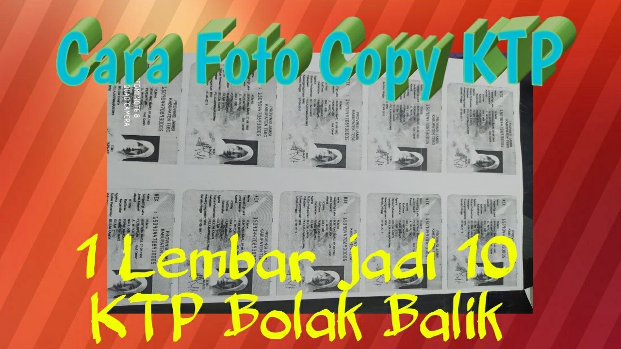 Cara Foto Copy KTP #Pengusaha Foto Copy - YouTube