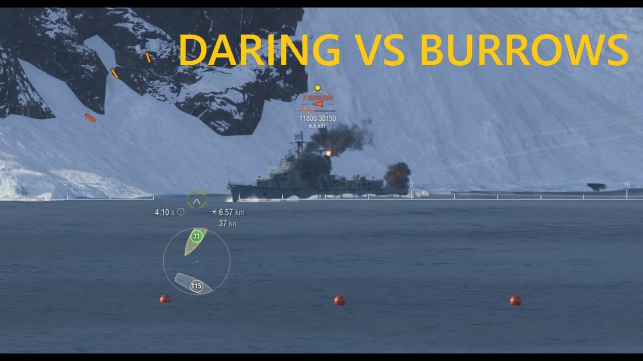 WoWs: Daring vs Burrows - YouTube