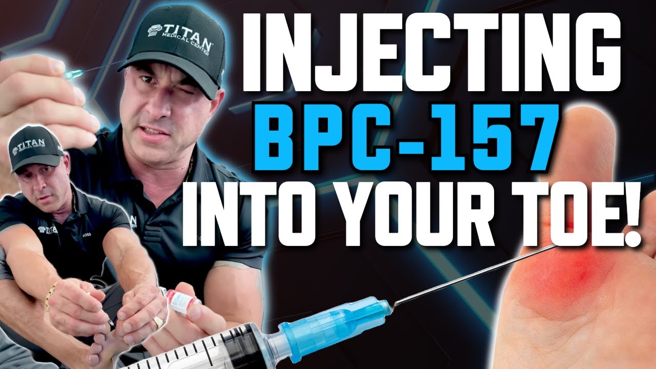 Injection demonstration! #Healing peptide BPC-157 can help you #heal ...