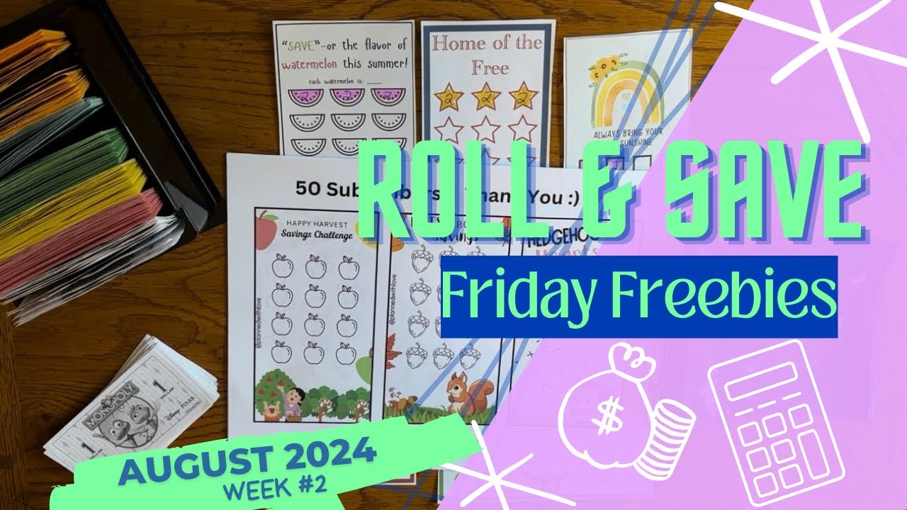 Friday Freebie Week #2 | Savings Challenges - YouTube