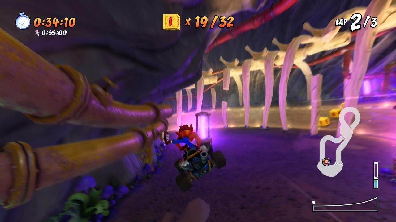 Crash Team Racing Nitro-Fueled - Roo's Tubes, Platinum Relic Race - YouTube