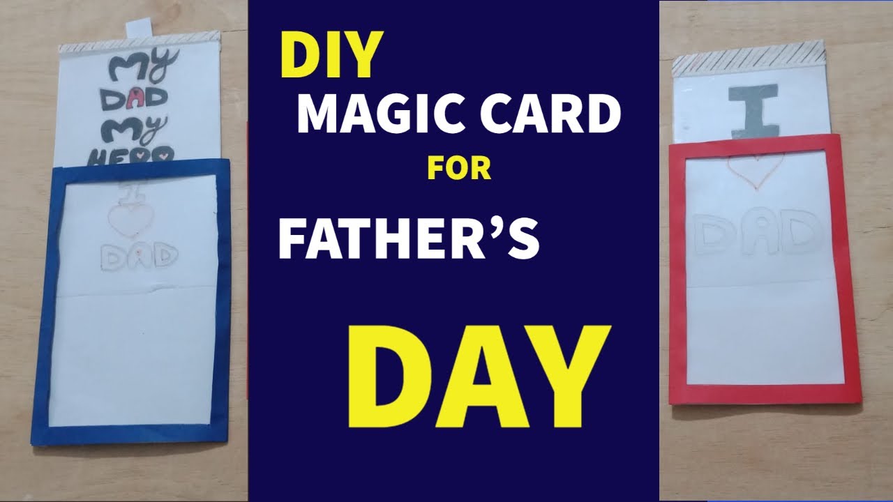 How to Make a DIY Magic Card for Father’s Day- paper crafts for kids ...