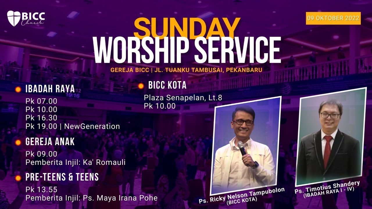 Ps. Timotius Shandery, S.Si, M.Th | 09 Oktober 2022 | Ibadah Raya #3 ...