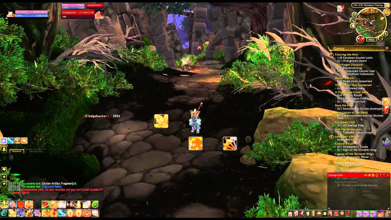 Where is Broken Precipice WoD Explore Nagrand - YouTube