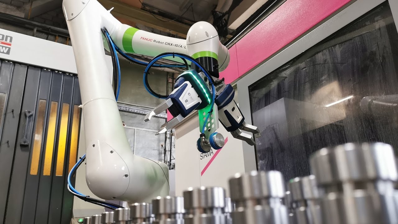 Robotic CNC Machine tending solution | Автоматизированная загрузка CNC ...