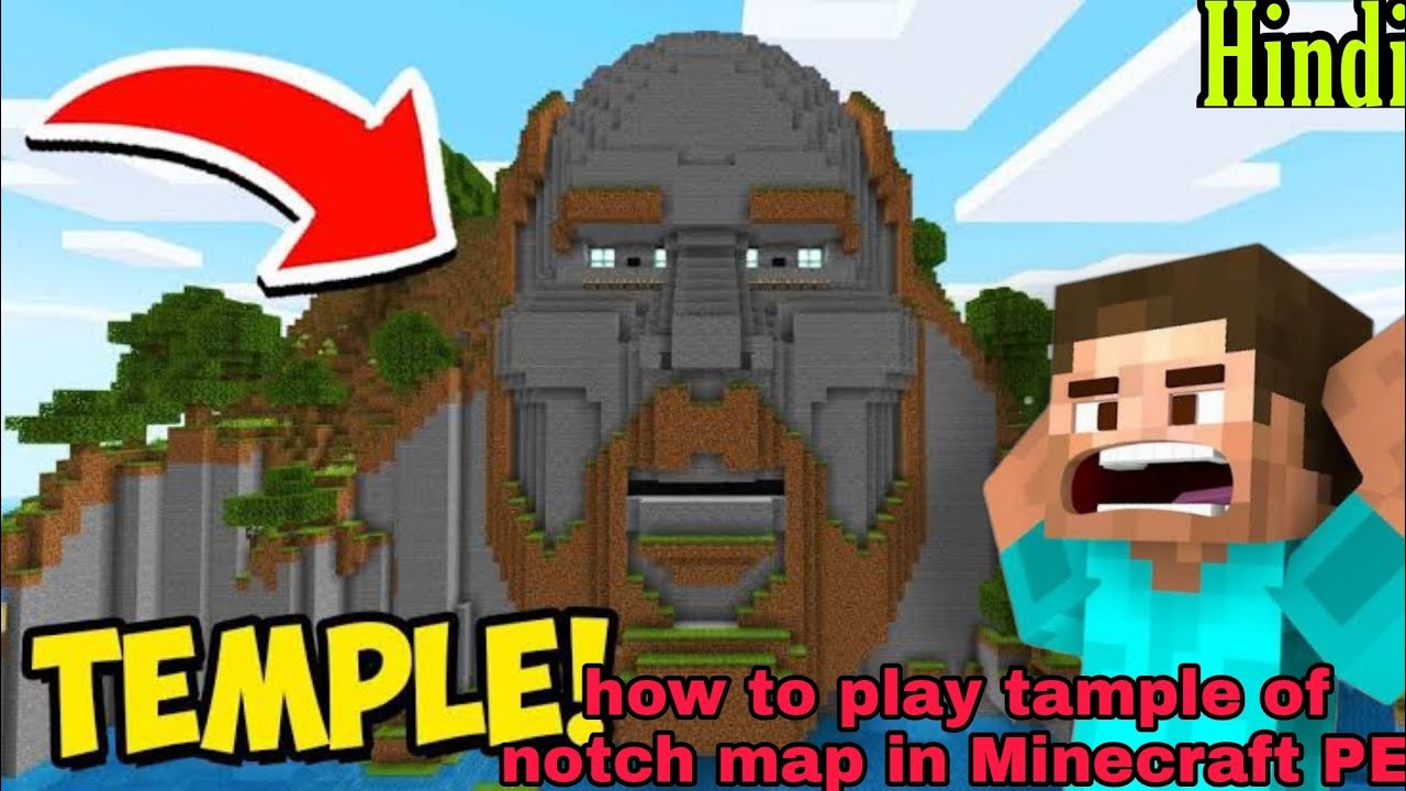 How to play tample of notch map in Minecraft PE | mudit Game's - YouTube